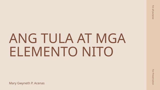 TUGMA for Filipino Subject Powerpoint by | PPT