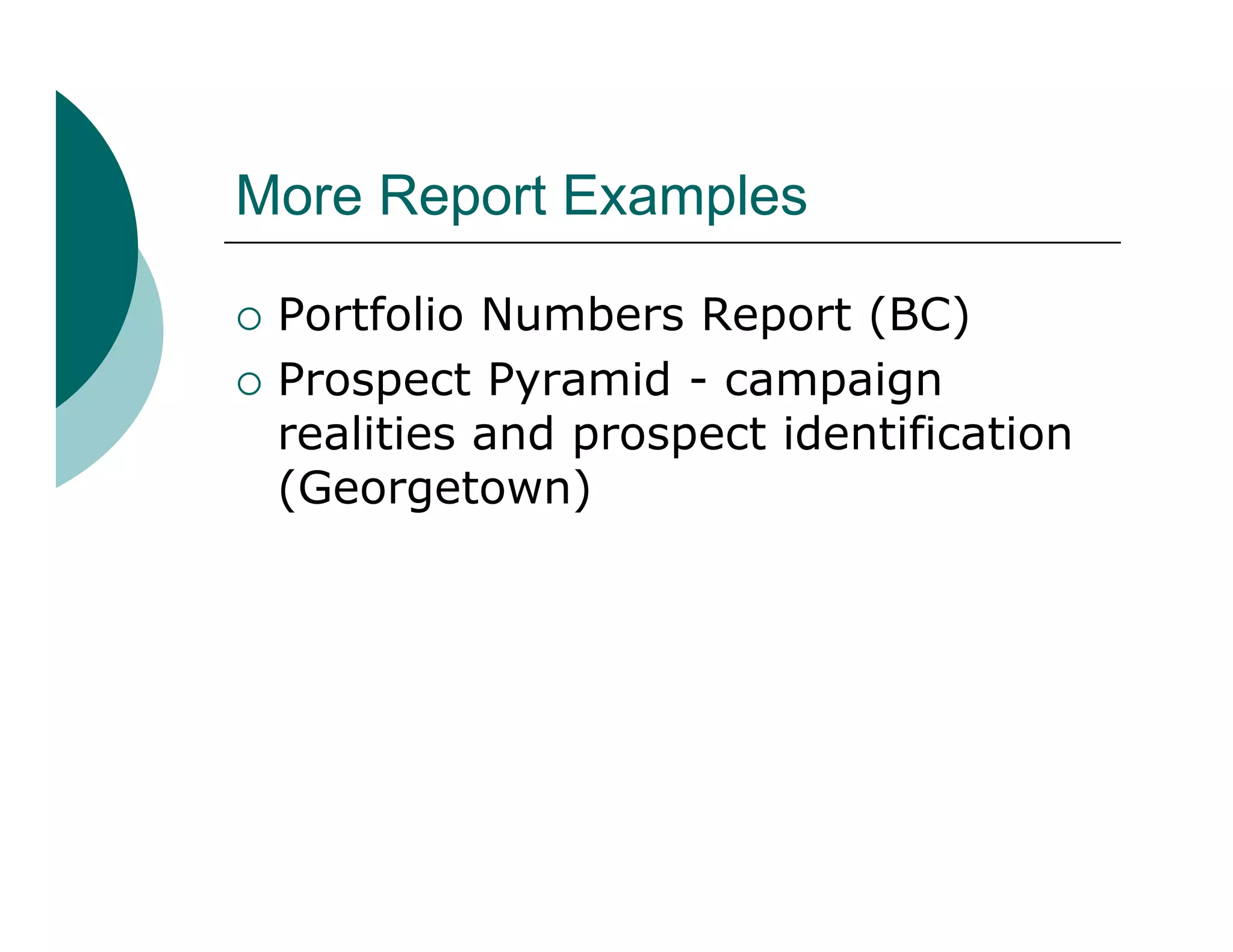 Reporting for Success: Strategies, Examples and Collaboration | PDF