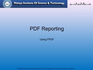 Reporting using FPDF | PPT