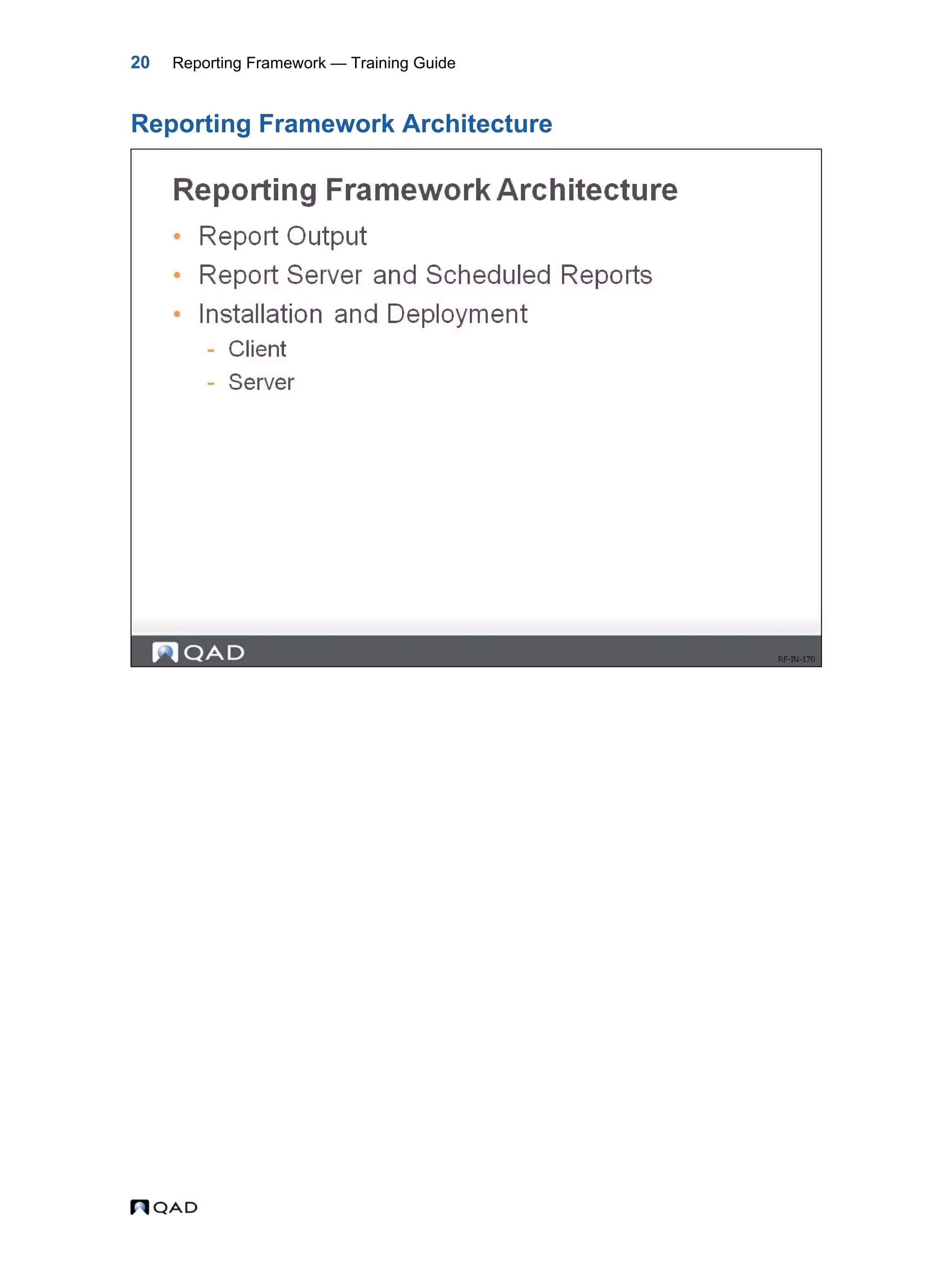 MFG/PRO QAD Reporting Framework Document Guide | PDF