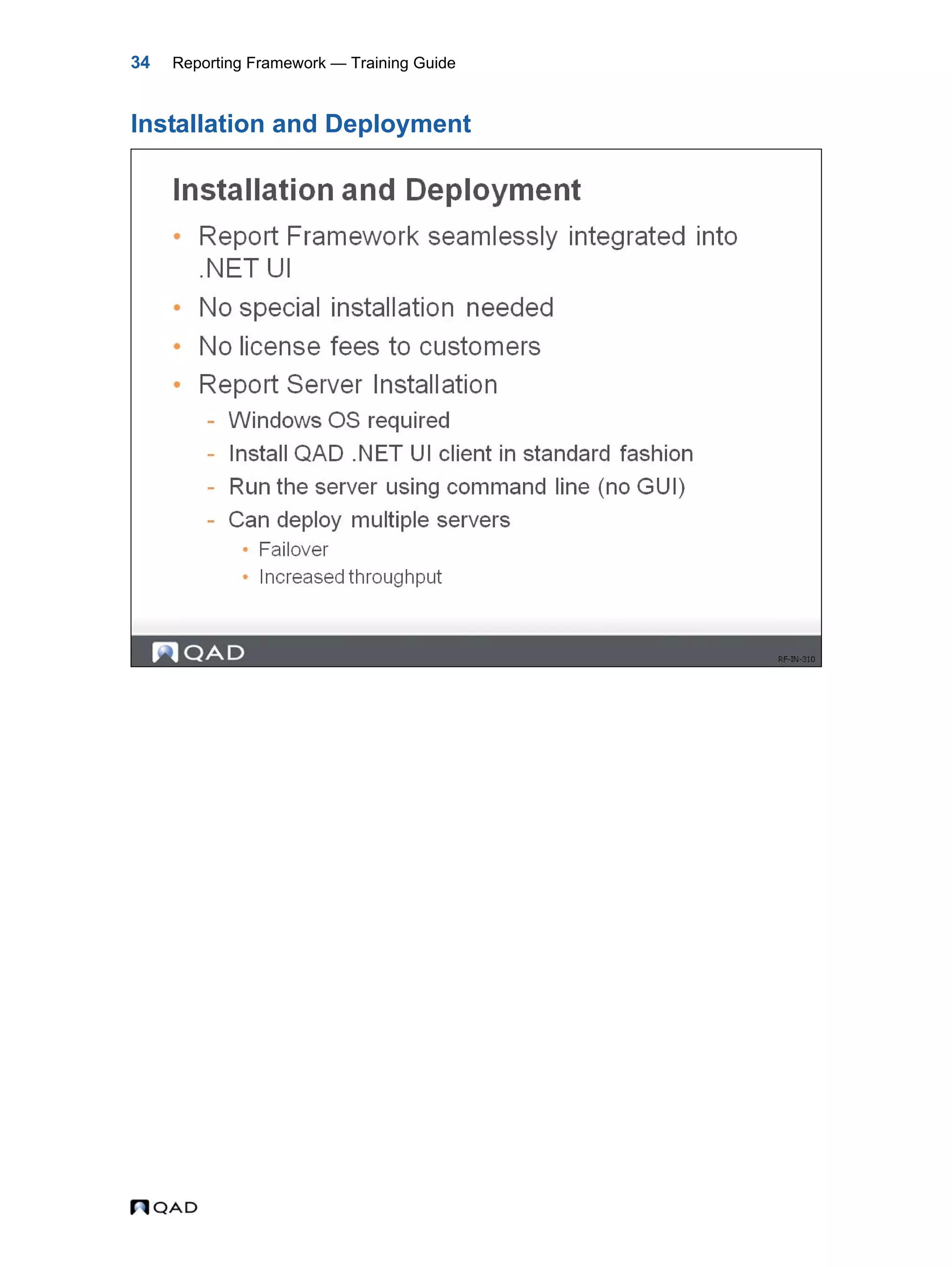 MFG/PRO QAD Reporting Framework Document Guide | PDF