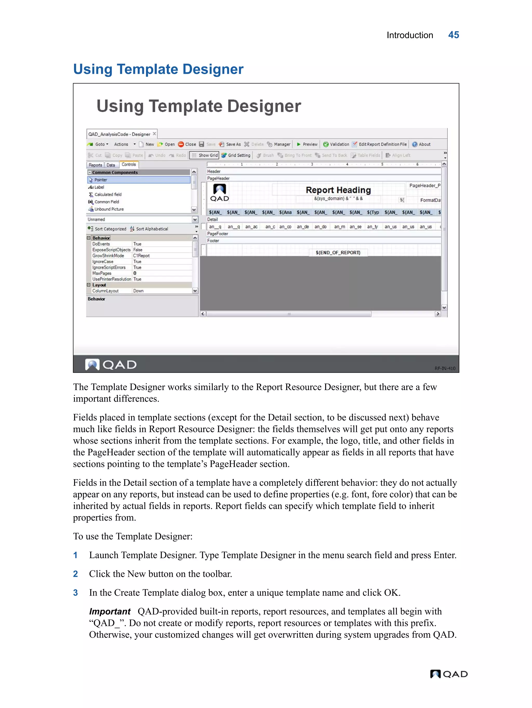 MFG/PRO QAD Reporting Framework Document Guide | PDF