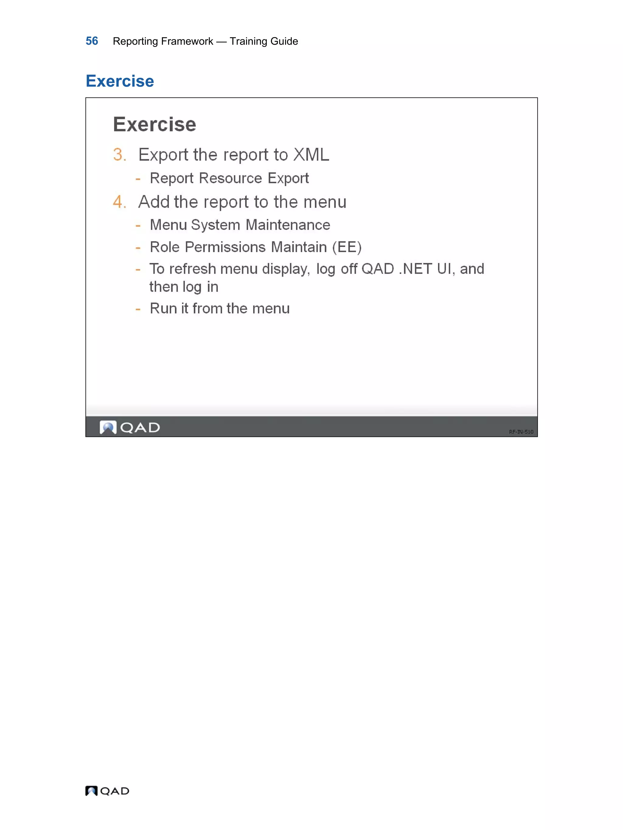 MFG/PRO QAD Reporting Framework Document Guide | PDF