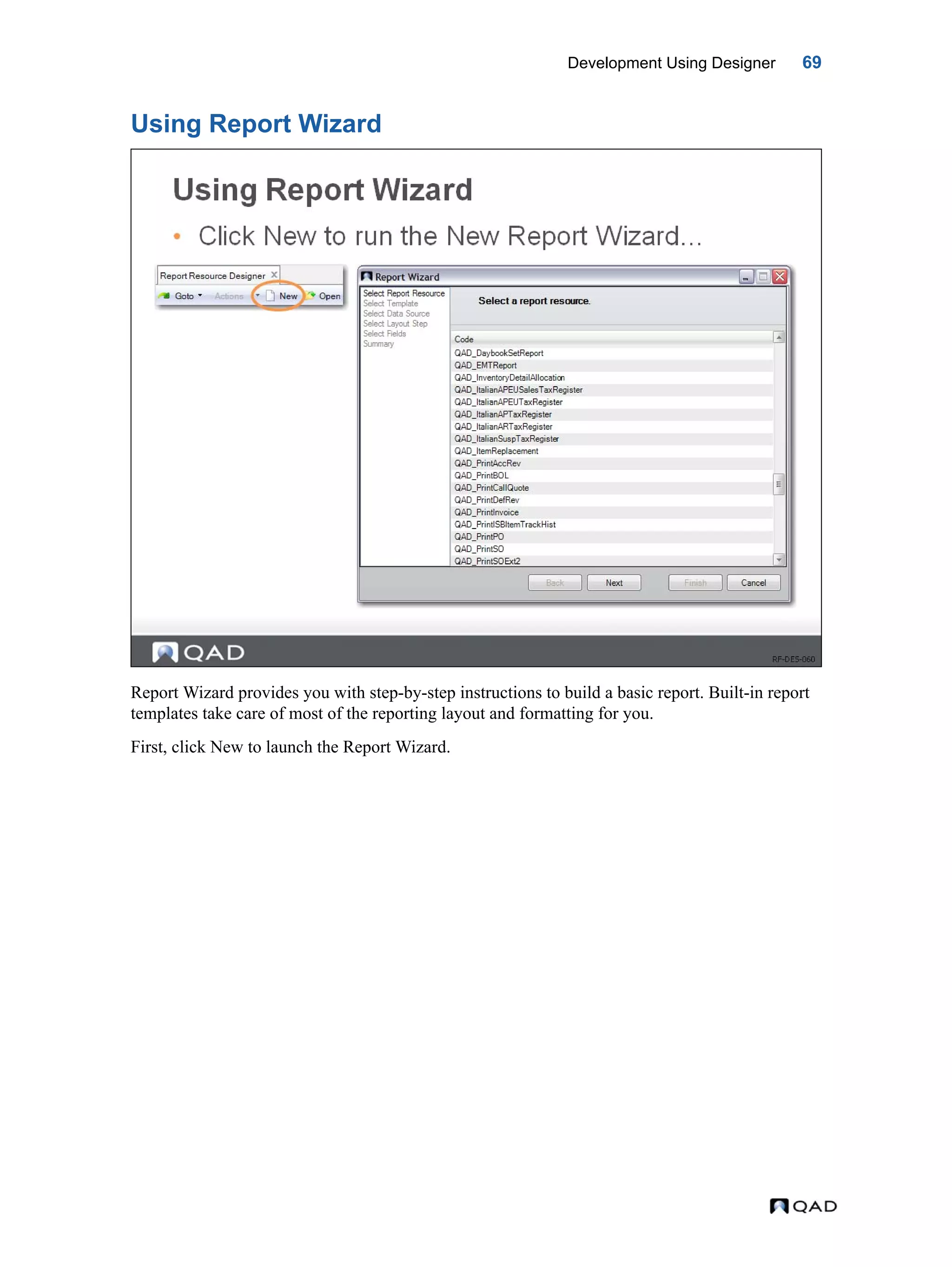MFG/PRO QAD Reporting Framework Document Guide | PDF