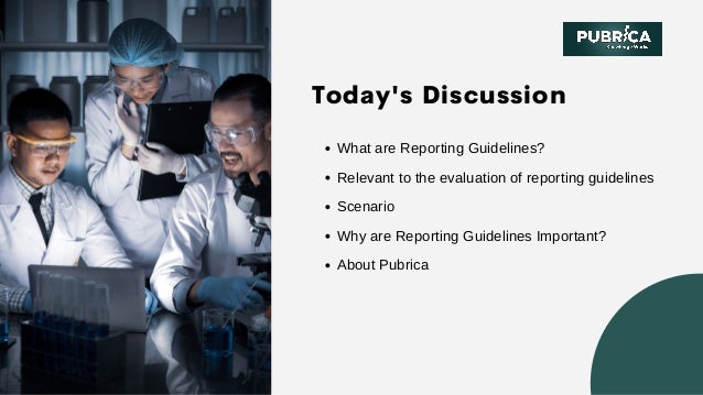 Reporting guidelines – manuscript writing in medical research – pubrica ...