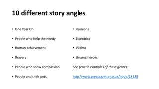 Journalism: Understanding Human Interest Stories | PPTX