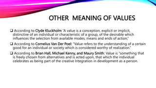 REPORTING IN CWTS SELF AWARENESS AND VAL.ED.pptx