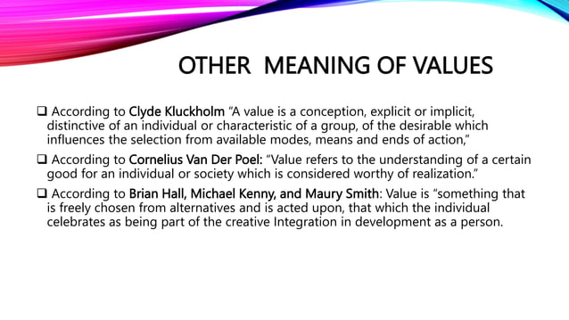 REPORTING IN CWTS SELF AWARENESS AND VAL.ED.pptx | Educational Assessment | Education