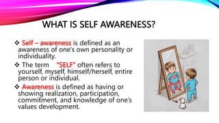 REPORTING IN CWTS SELF AWARENESS AND VAL.ED.pptx