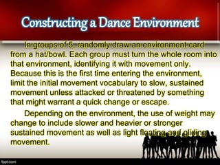 Dance Composition (Time: Exploring Tempo) | PPTX