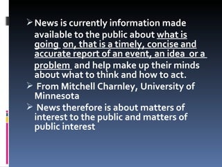 Reporting In Journalism | PPT