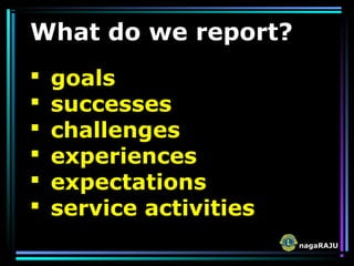 Reporting Lions Services | PPT