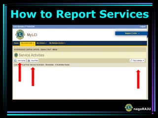 Reporting Lions Services | PPT