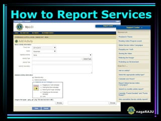 Reporting Lions Services | PPT