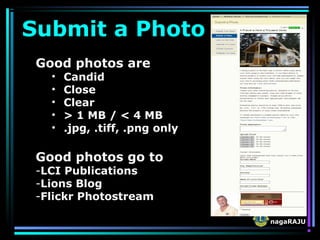 Reporting Lions Services | PPT