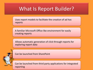 MS Sql Server: Reporting models | PPTX