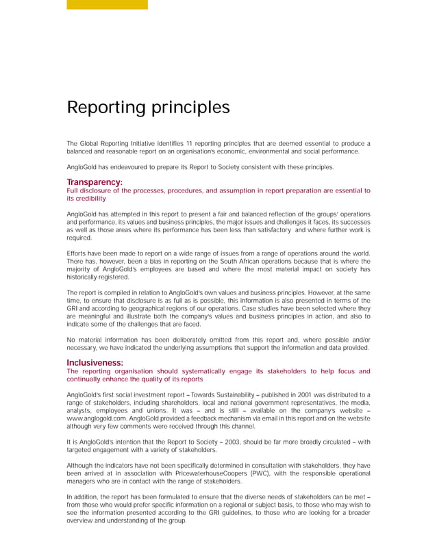 Reporting principles | PDF | Business Accounting & Finance | Business