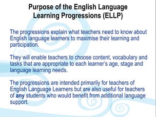 Reporting progress and achievement for English Language Learners | PPT ...