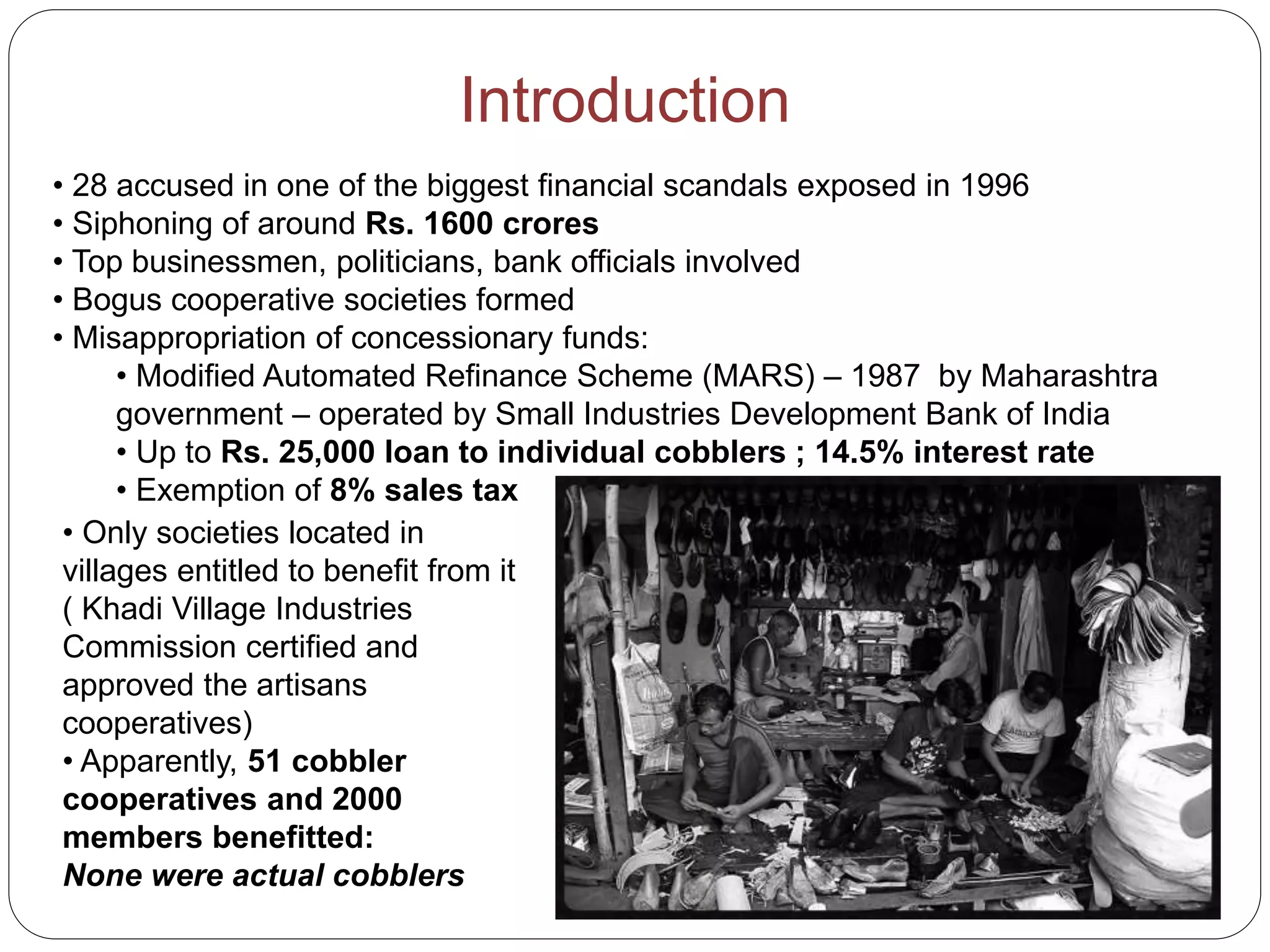 The Great Cobbler Scam - Reporting project | PPTX