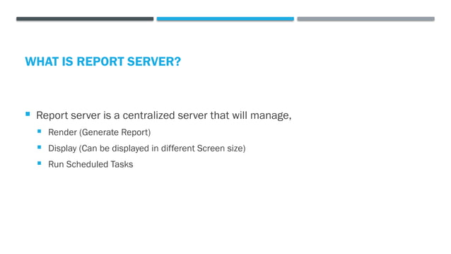 Reporting server presentation Deployment.pptx