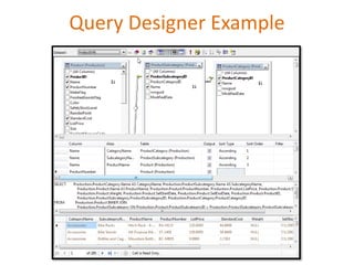 SQL Reporting service presentation | PPSX | Databases | Computer Software and Applications