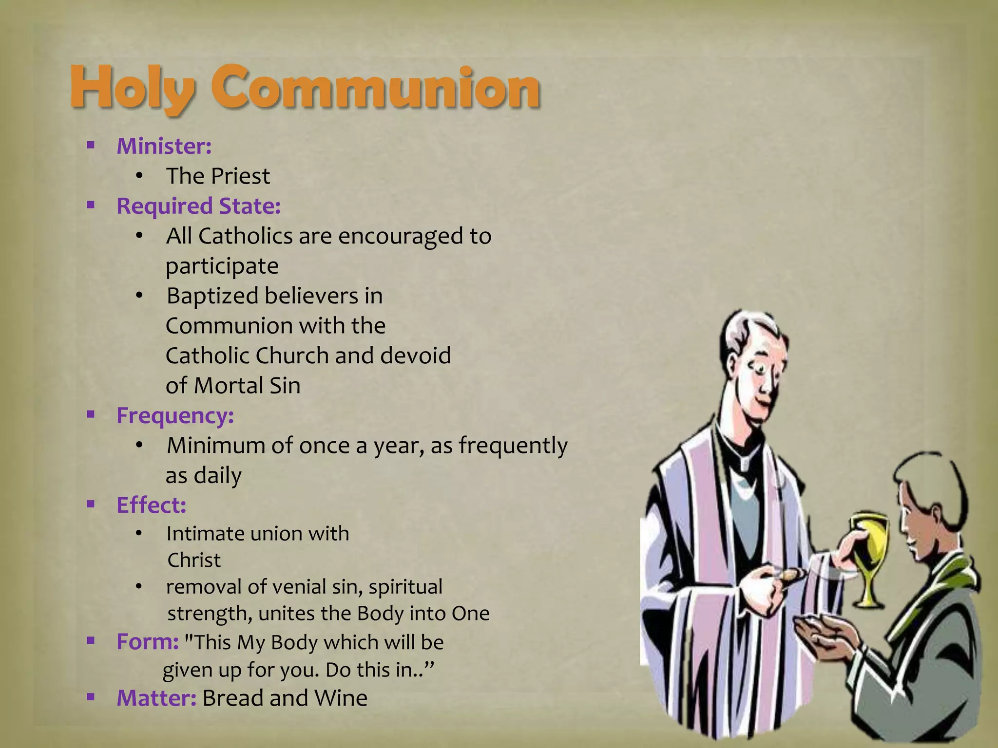 The Seven Sacraments | PPTX