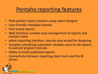 Pentaho: Reporting Solution Development | PPTX
