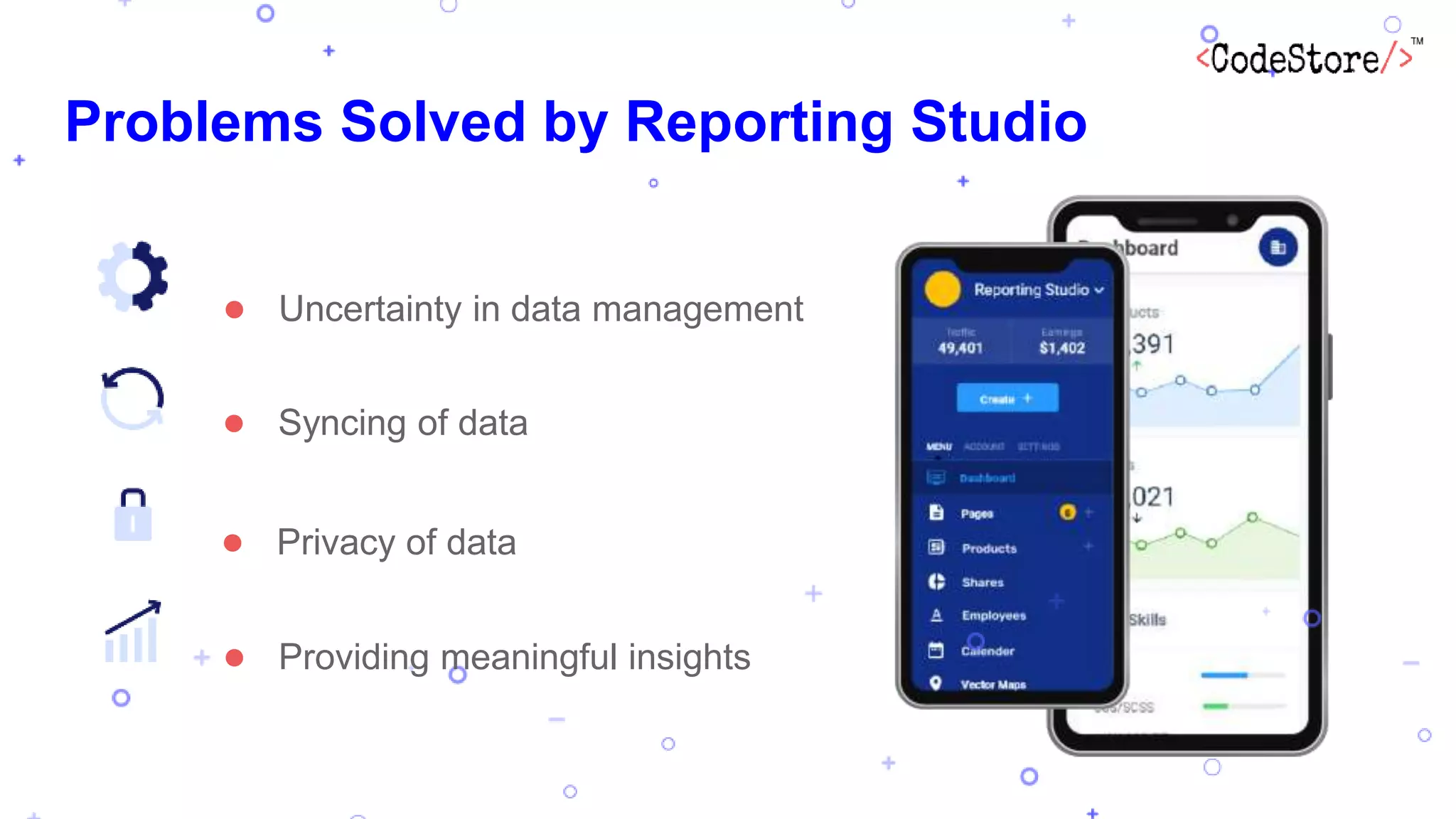 Reporting Studio - CodeStore Technologies | PPT