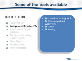 Reporting Tools for Microsoft Dynamics GP | PPT