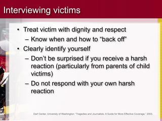 Reporting trauma | PPT