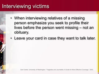 Reporting trauma | PPT