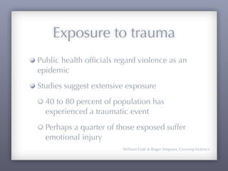 Reporting trauma | PPT