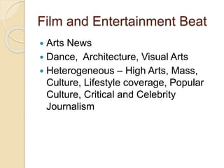 Reporting types of beat unit 3 | PPTX