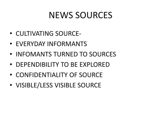 Reporting unit 5 news sources | PPT