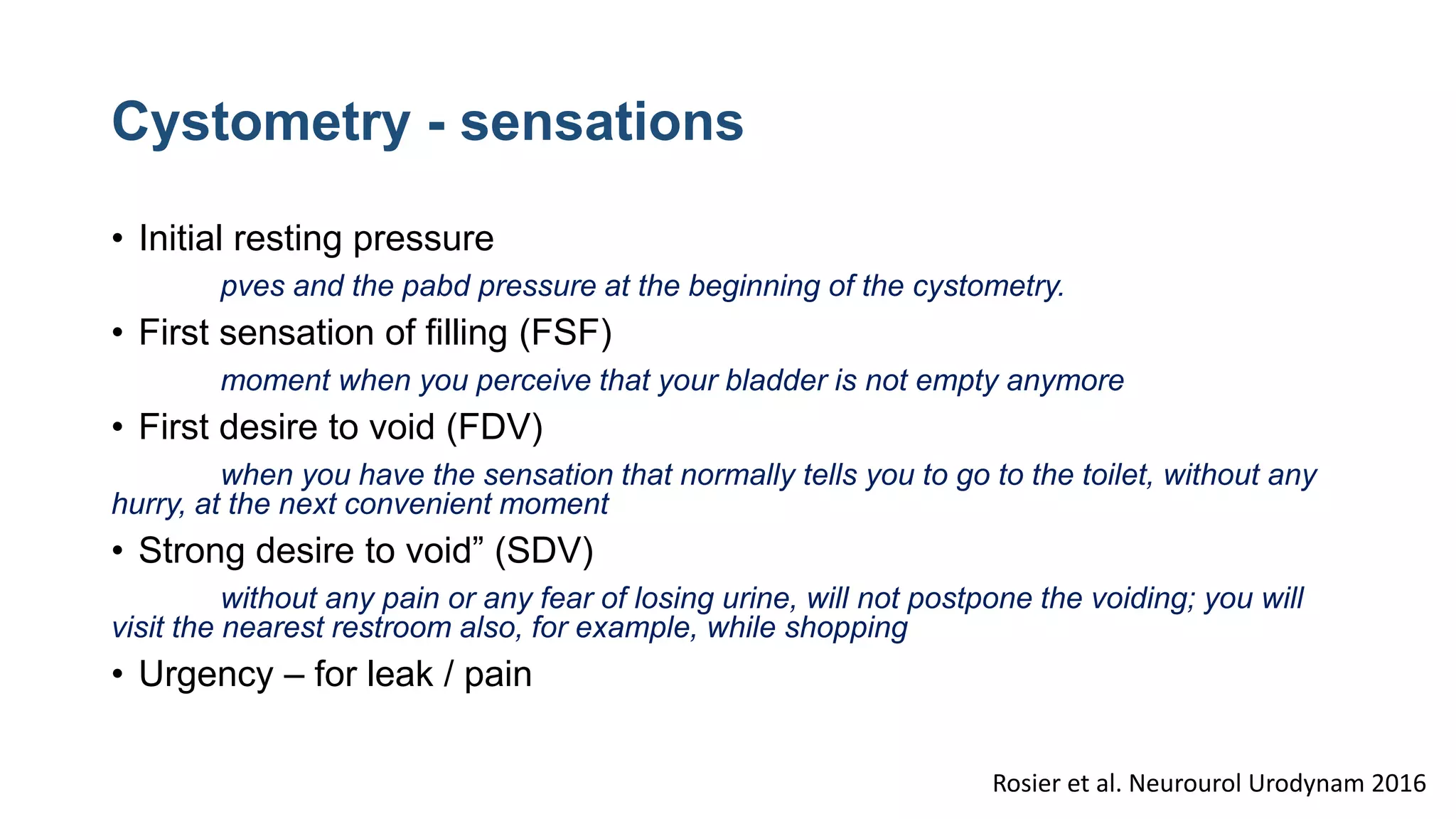 REPORTING URODYNAMIC STUDY | PPTX