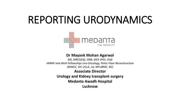 REPORTING URODYNAMIC STUDY | PPTX