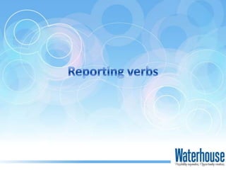 Reporting verbs | PPSX
