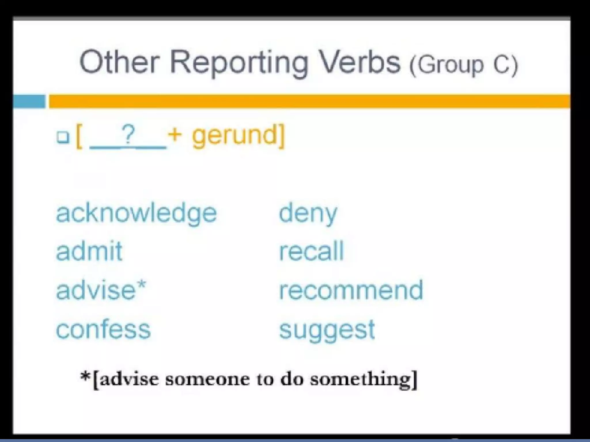 Reporting verbs | PPT