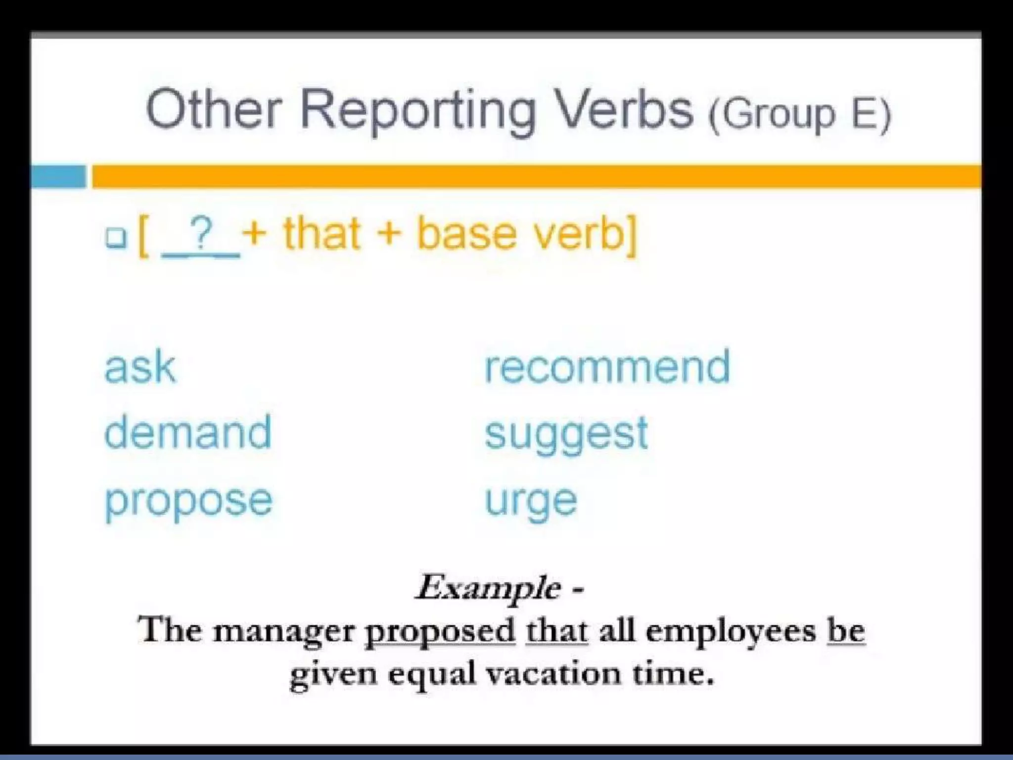 Reporting verbs | PPT