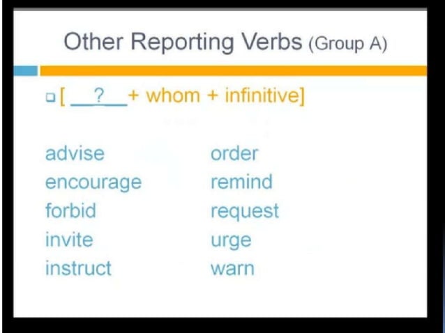 Reporting verbs | PPT