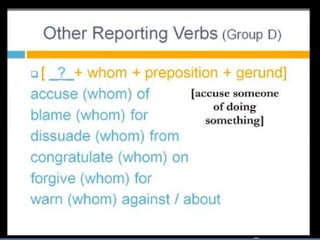 Reporting verbs | PPT