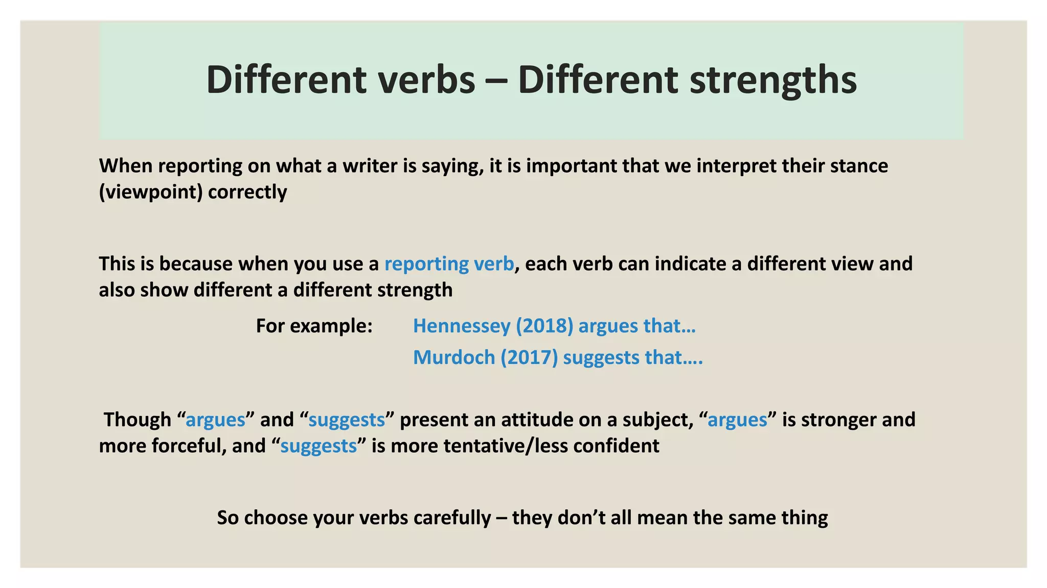Reporting verbs | PPTX