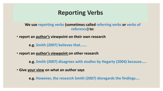 Reporting verbs | PPTX