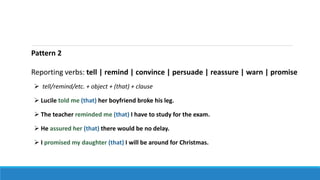 Reporting verbs | PPTX