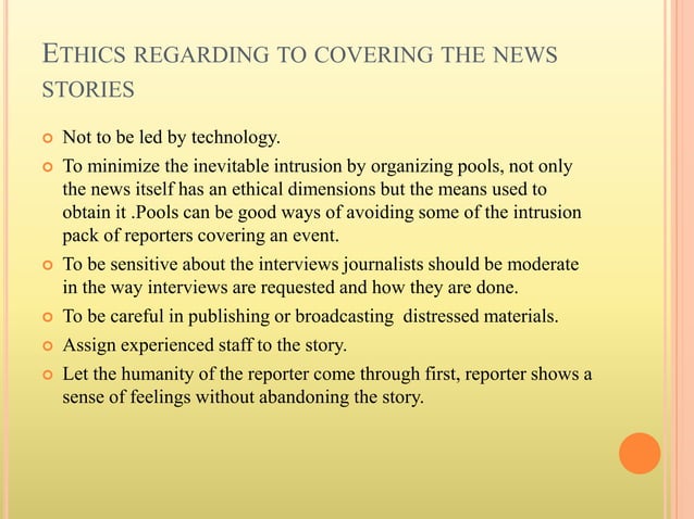 Reporting War Terrorism and Calamities | PPT