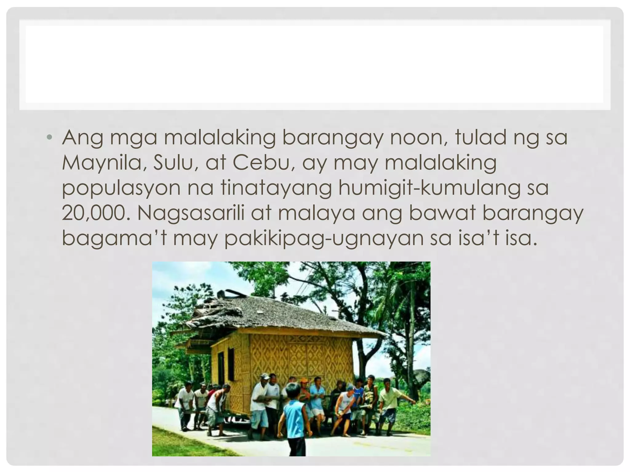 Ang Barangay | PPTX