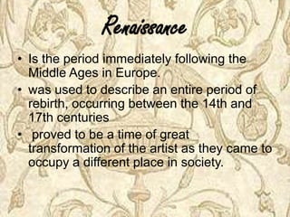 Renaissance Period | PPTX