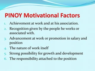 Pinoy Needs And Wants The Driving Force | PPTX