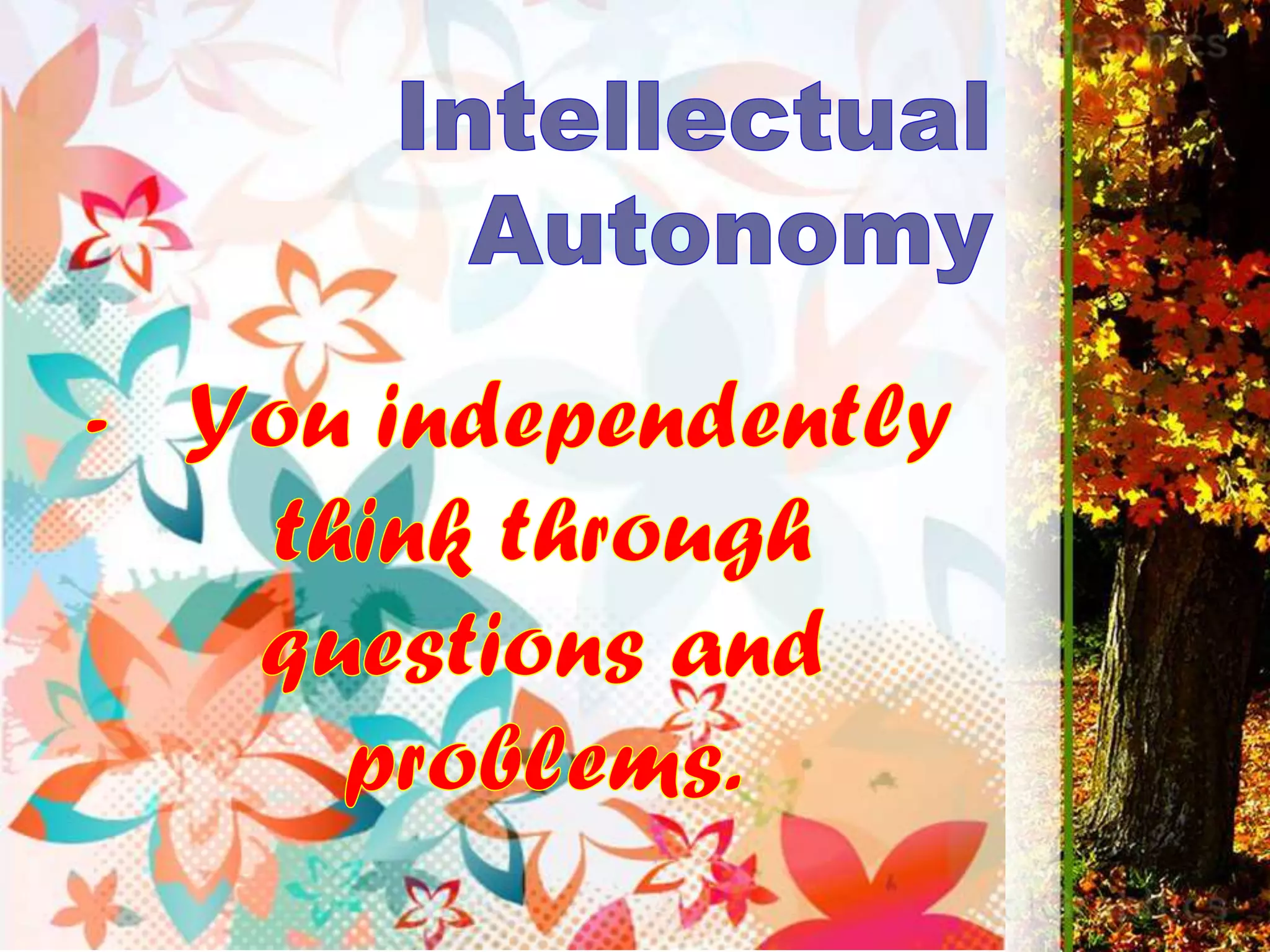 The Effects of Intellectual Traits on Personality (Humanities 102) | PPTX