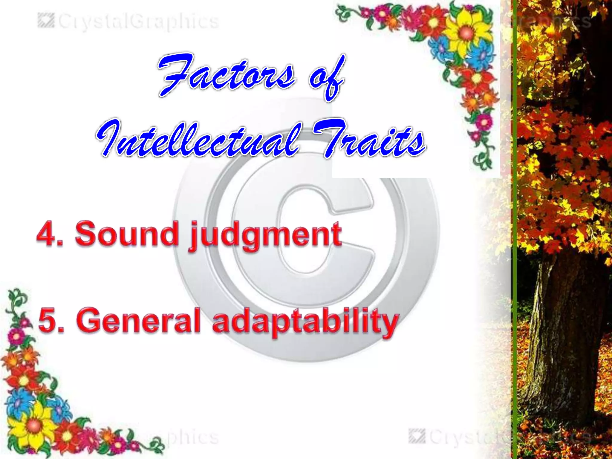 The Effects of Intellectual Traits on Personality (Humanities 102) | PPTX